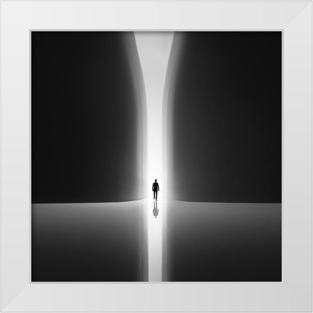 Jonas, Nadav 26x26 White Modern Wood Framed Museum Art Print Titled ...