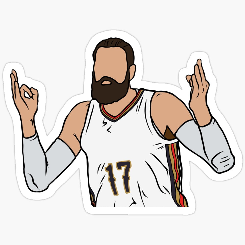 Jonas Valanciunas Shrug 3 Point Celebration Sticker Phone Decal Water ...