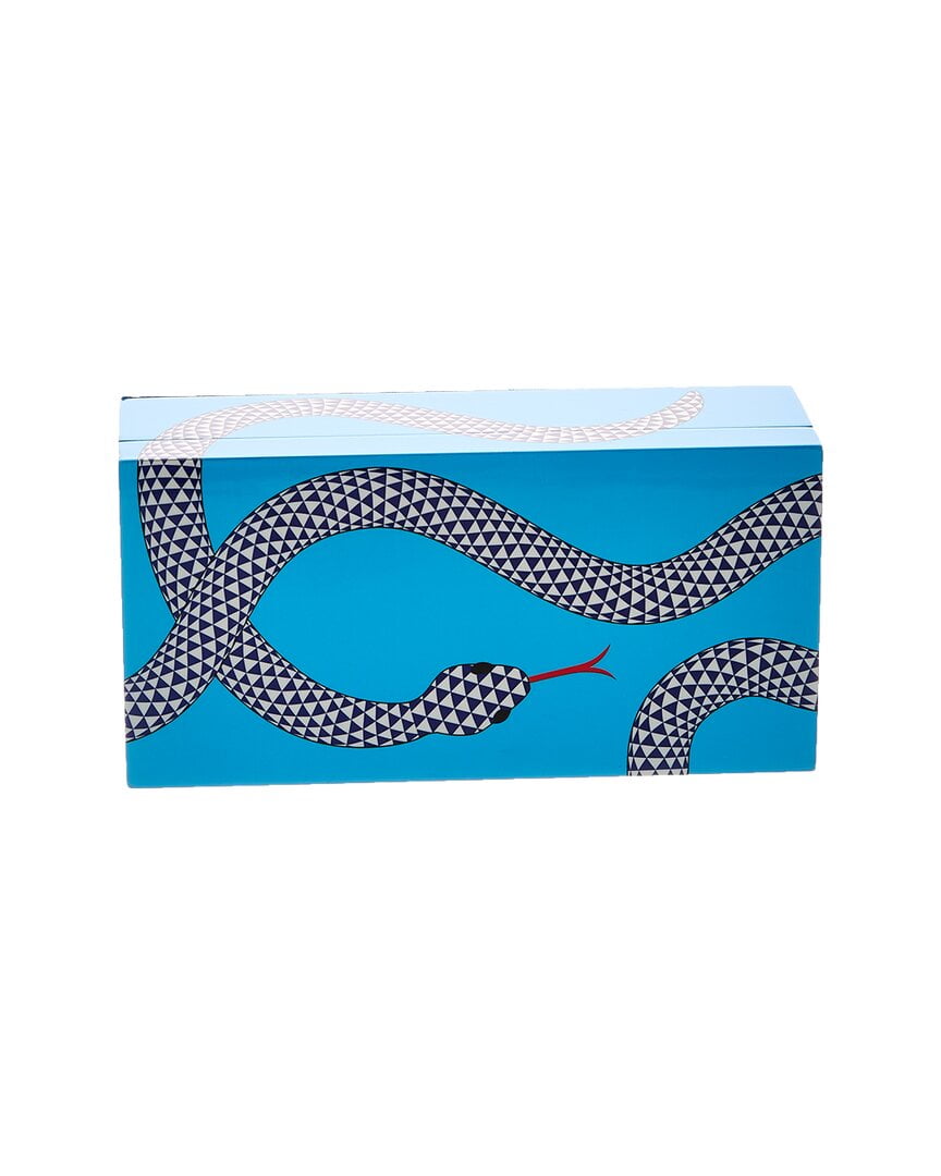 Jonathan Adler Eden Small Lacquer Box, Blue - Walmart.com
