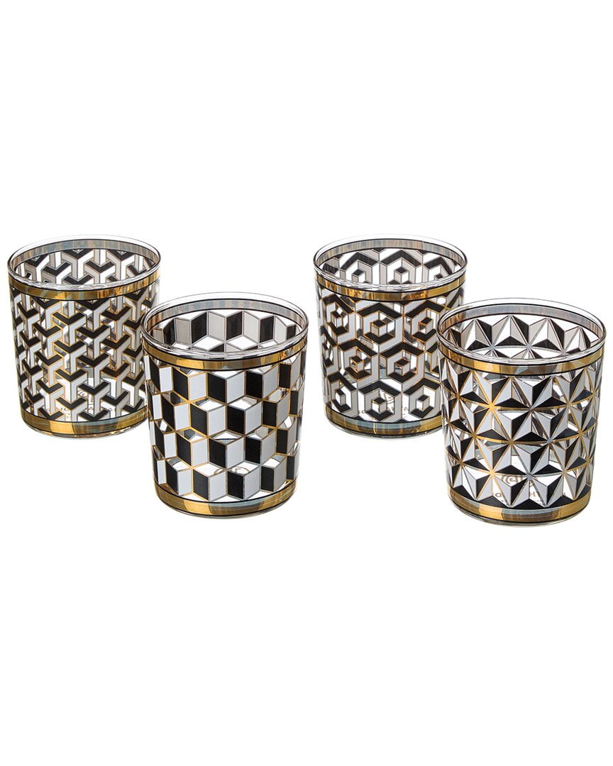 Jonathan Adler Versailles Glassware Set, Black - Walmart.com