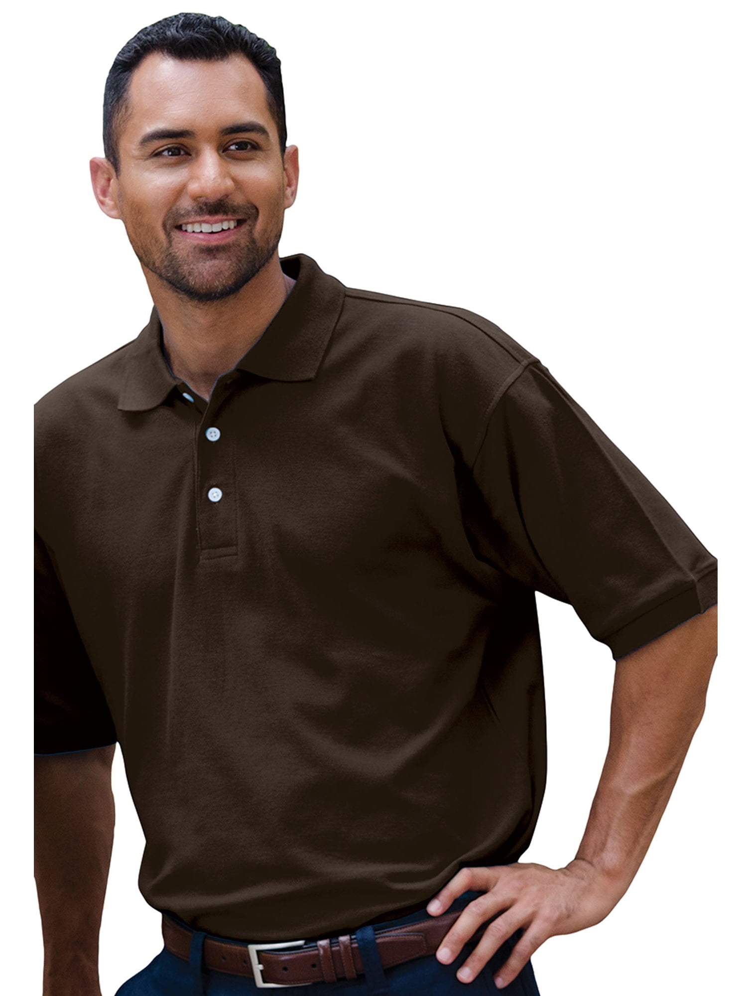 Jonathan Corey Men's Fine Pima Pique Polo Shirt - Walmart.com