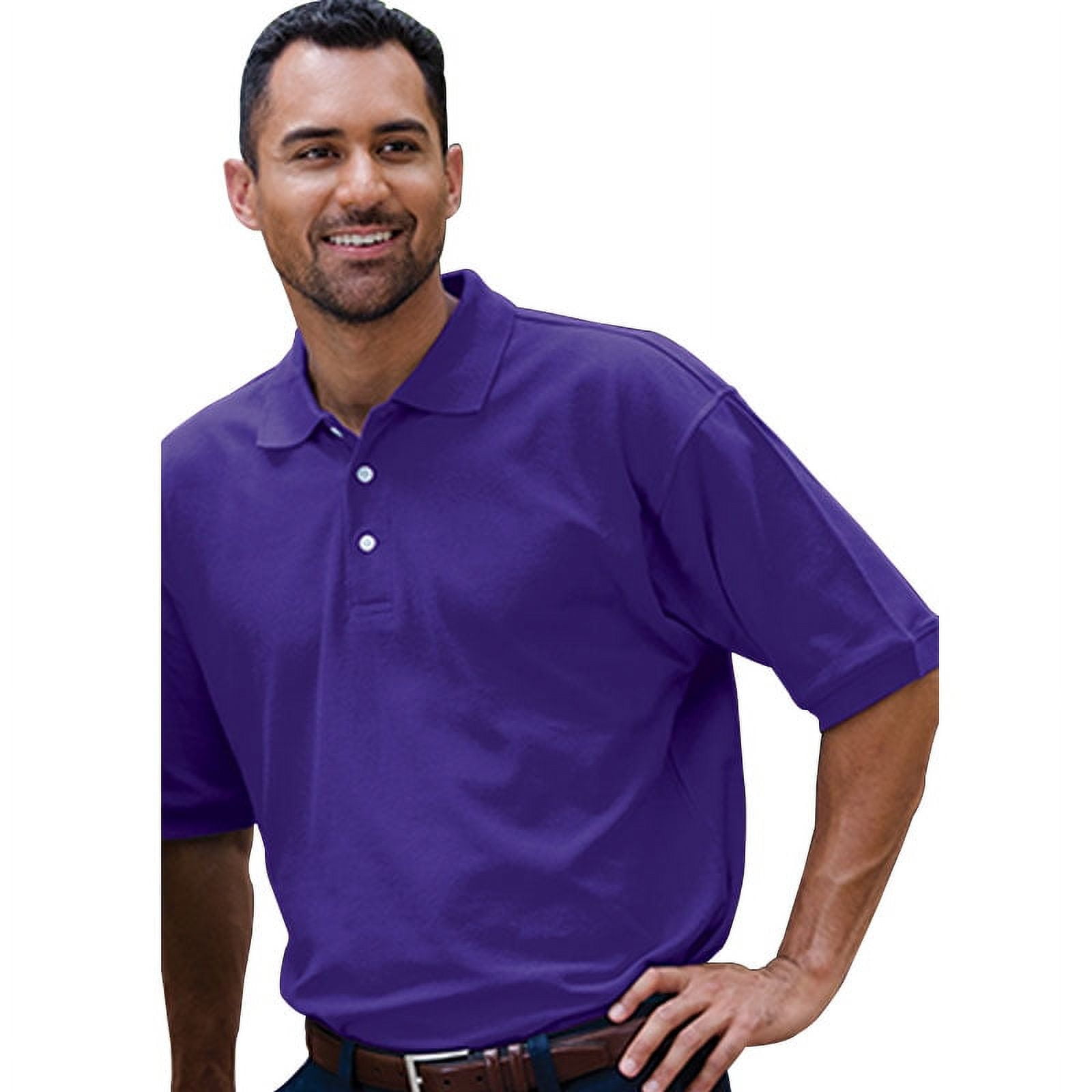 Jonathan Corey Men's Short Sleeve Pique Polo Shirt - 100 - Walmart.com