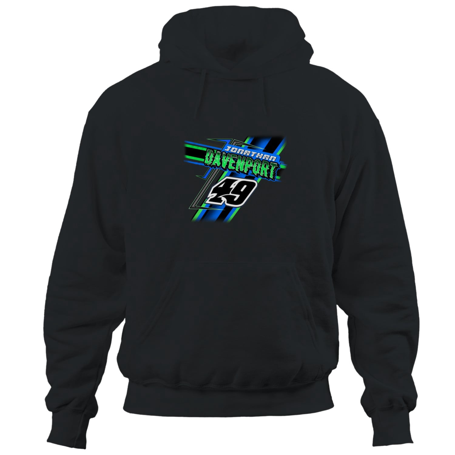 Jonathan Davenport Late Model Dirt Track Blue Racing Graphic Hoodie ...