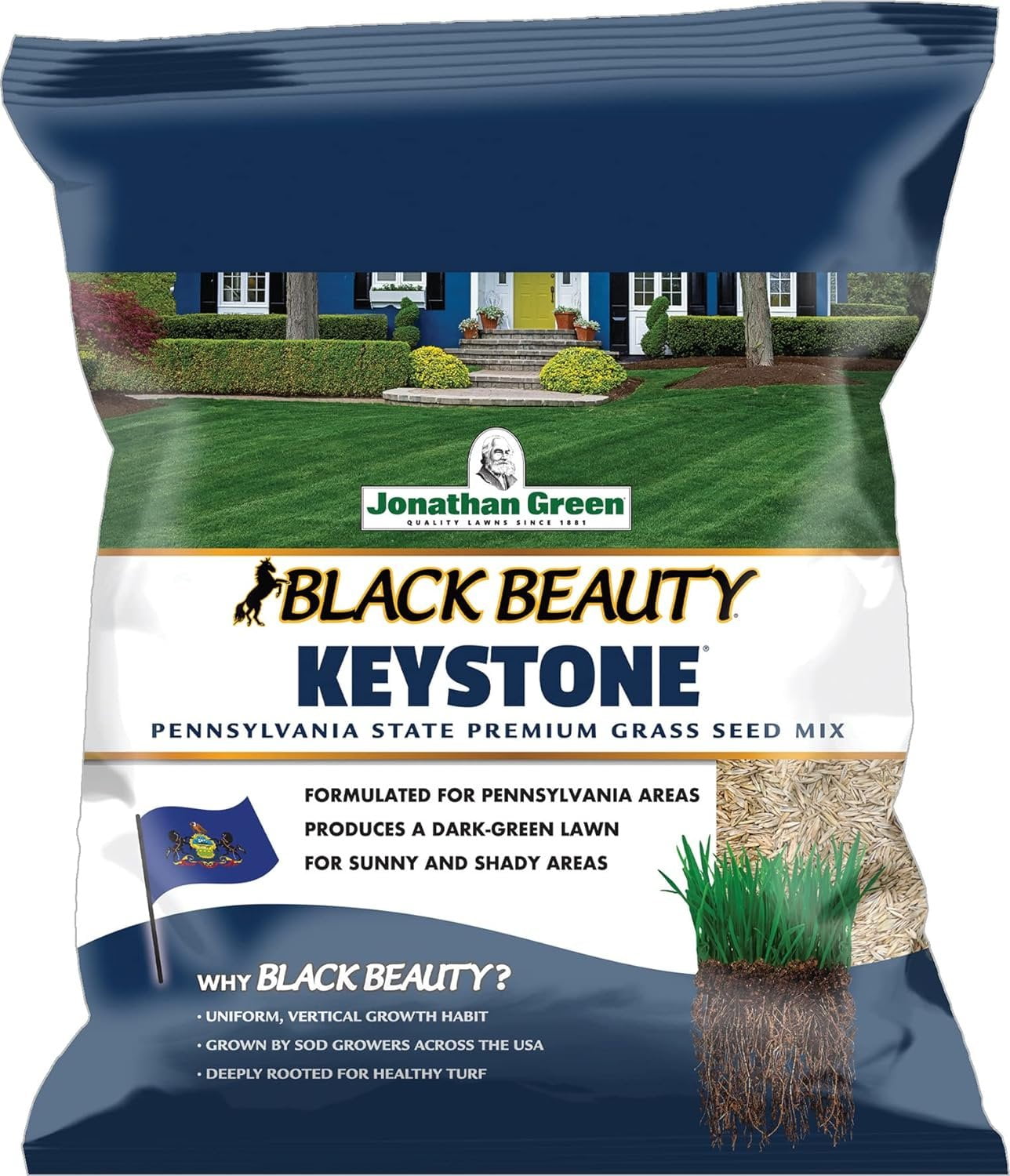Jonathan Green Black Beauty Keystone Grass Seed - Cool Season, Drought ...