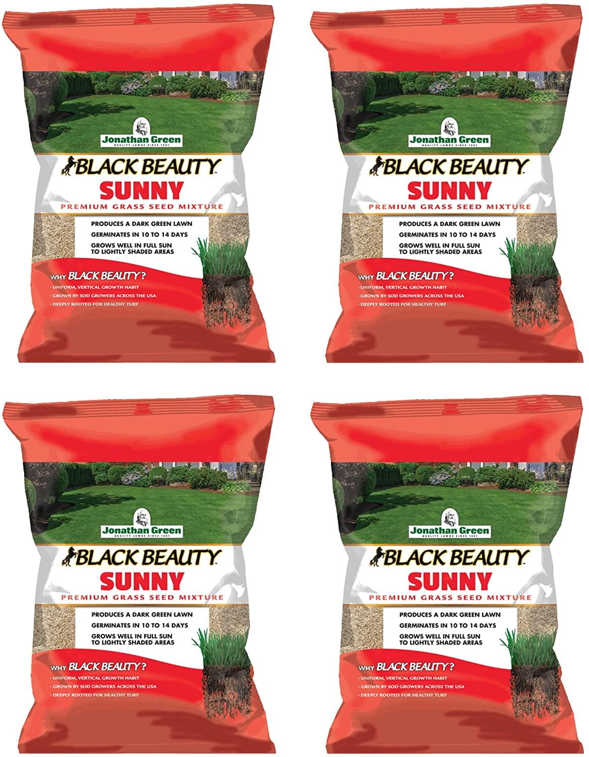 Jonathan Green 10880 Full Sun Grass Seed Mix, 7 Pounds 4 Pack - Walmart.com