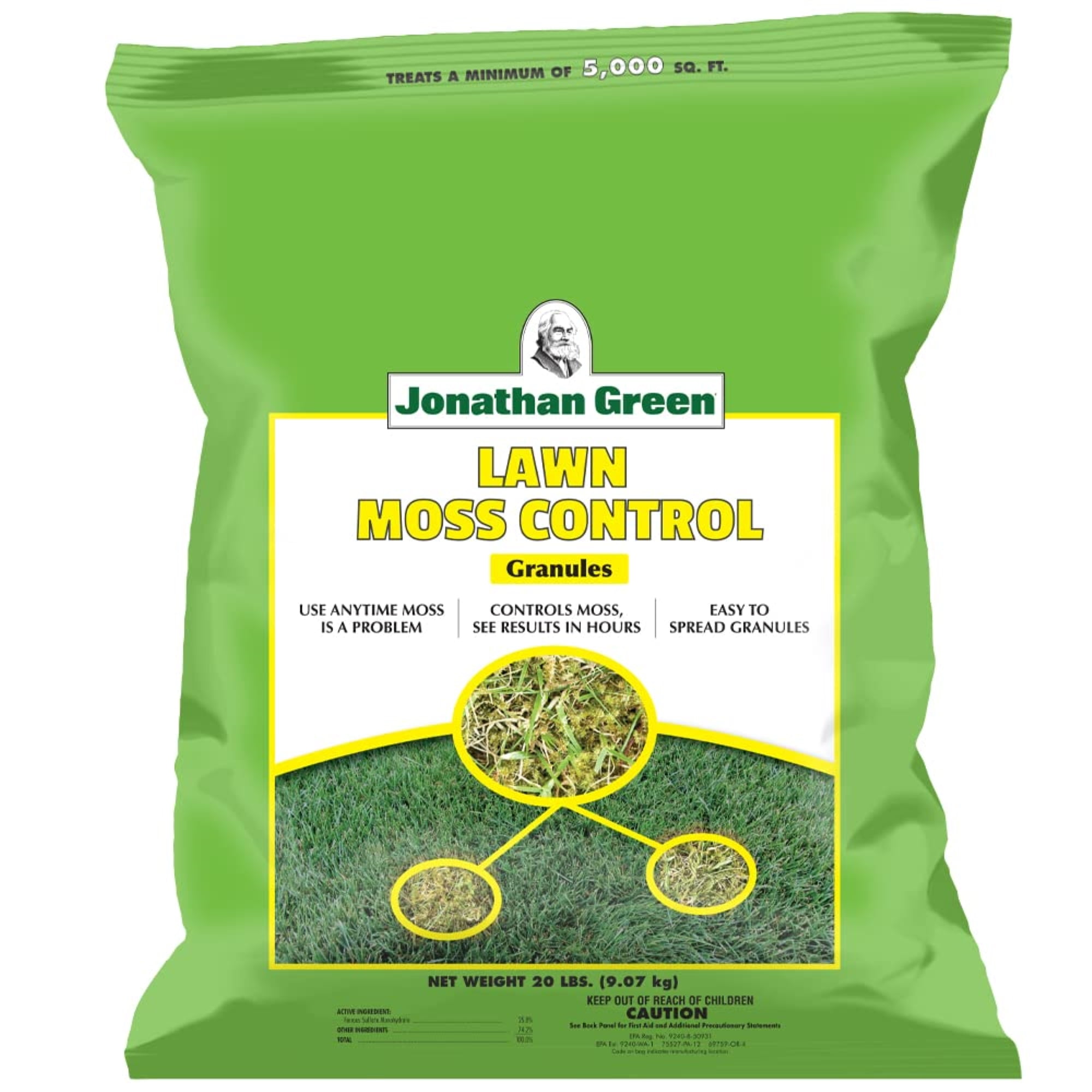 Jonathan Green 11457 Lawn Moss Control Granules - Walmart Business Supplies