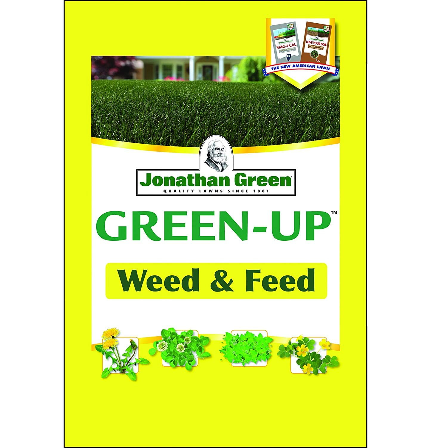 Jonathan Green 12346 Weed and Feed Lawn Fertilizer, 21-0-3, 5M ...