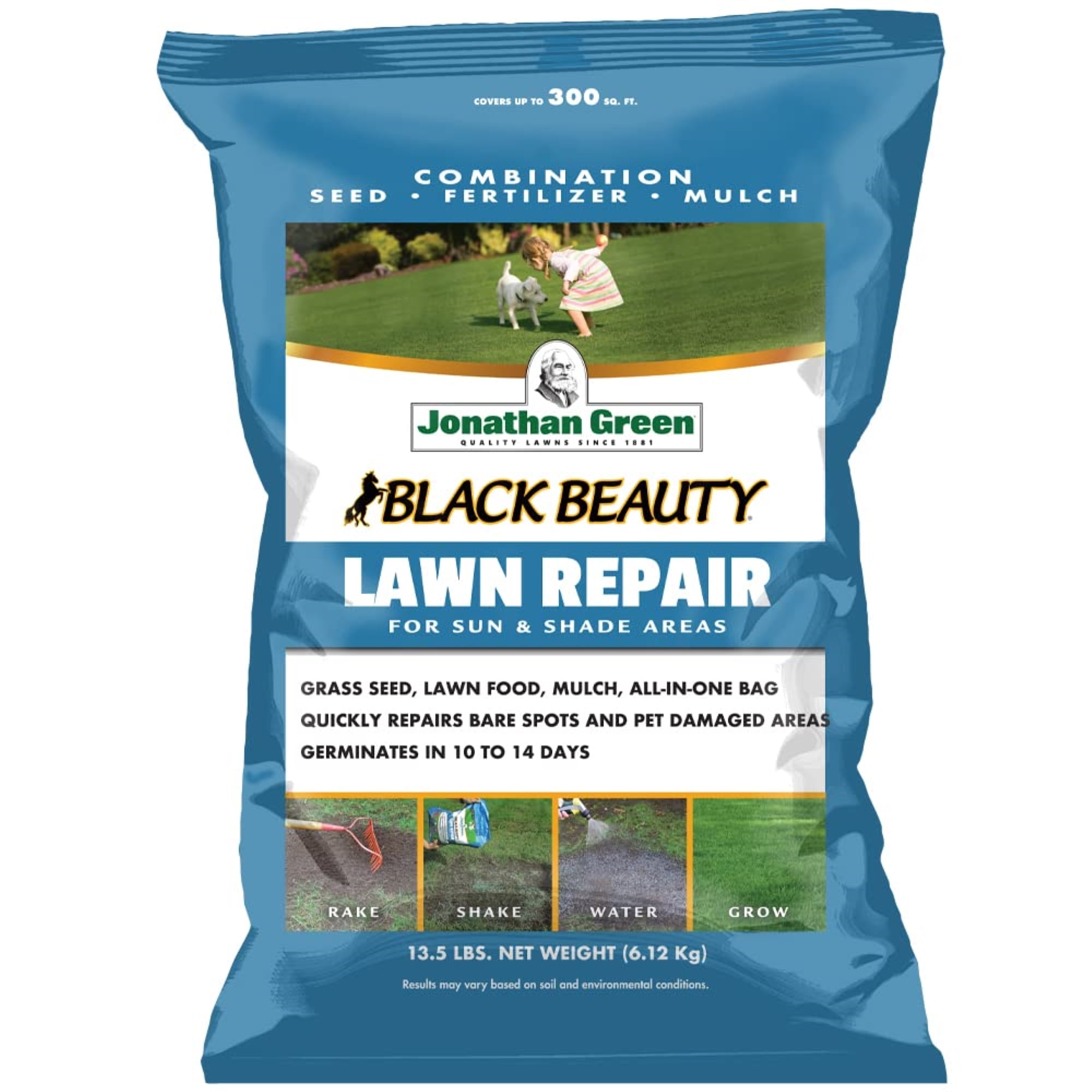 Jonathan Green Black Beauty All Grasses Sun or Shade Fertilizer/Mulch ...