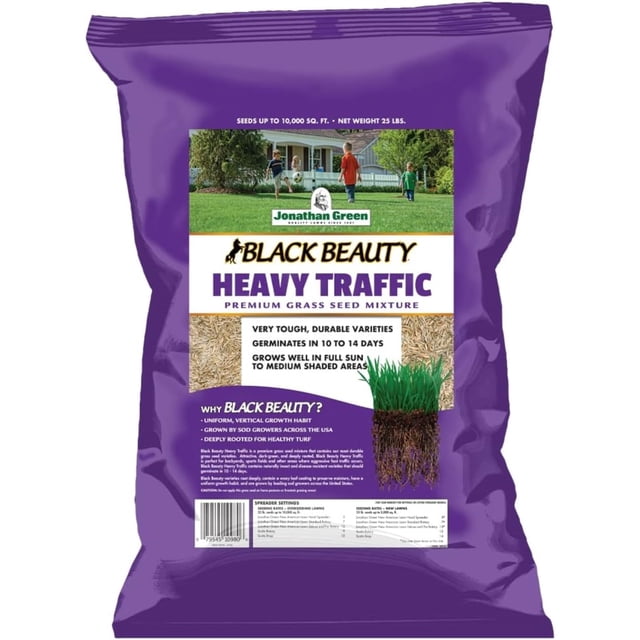 Jonathan Green Black Beauty Heavy Traffic Premium Grass Seed Mixture ...