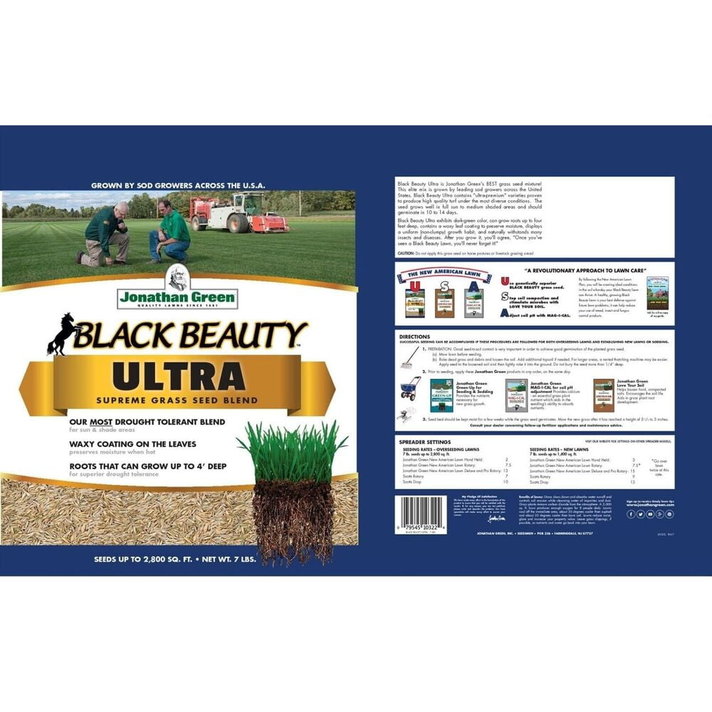 Jonathan Green Black Beauty Ultra Supreme Grass Seed Blend 7lb Bag