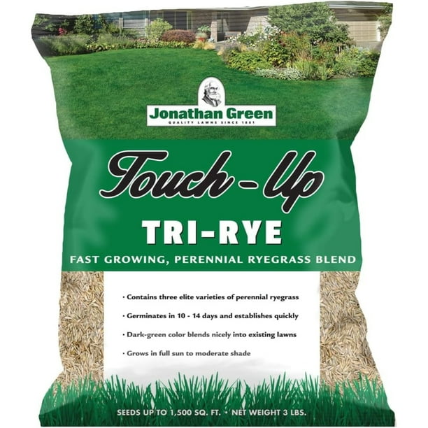 Jonathan Green Touch-Up TRI-RYE Perennial Ryegrass Blend, 3lb - Walmart ...