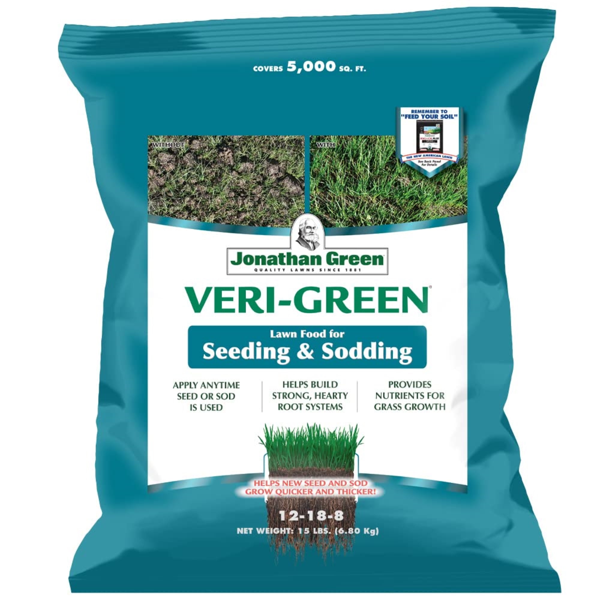 Jonathan Green Veri Green Grass Lawn Food 15 lb - Walmart.com