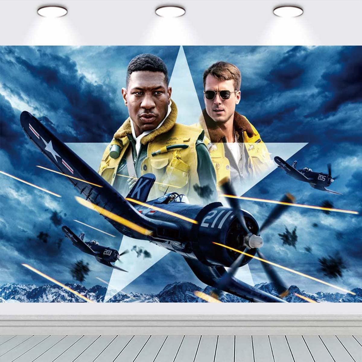 Jonathan Majors Glen Powell Devotions Backdrop school Taspestry Wall ...