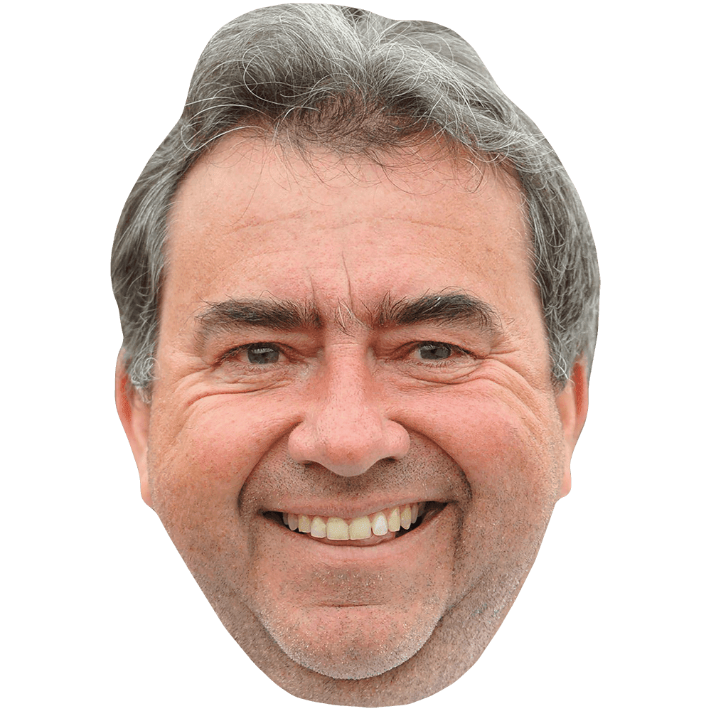 Jonathan Pearce (Smile) Celebrity Mask, Flat Card Face, Fancy Dress ...