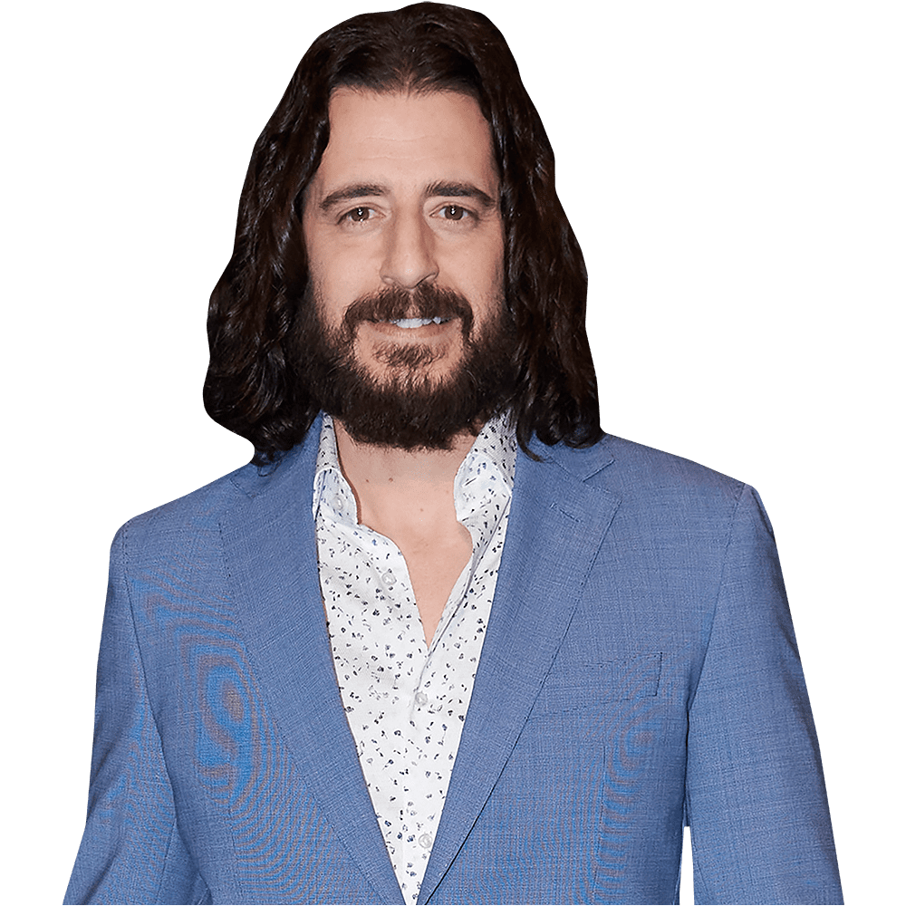 Jonathan Roumie (Blue Suit) Half Body Buddy Cutout - Walmart.com