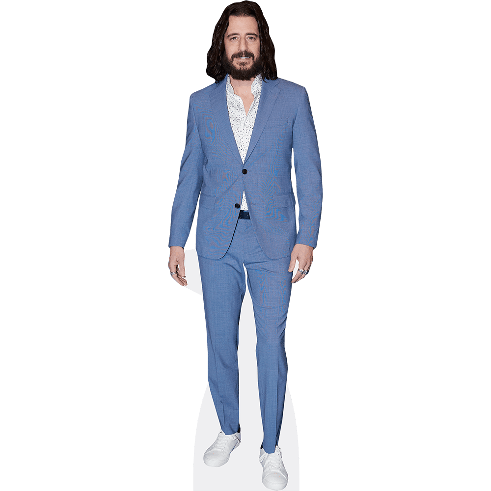 Jonathan Roumie (Blue Suit) Life Size Cutout. Standee. - Walmart.com