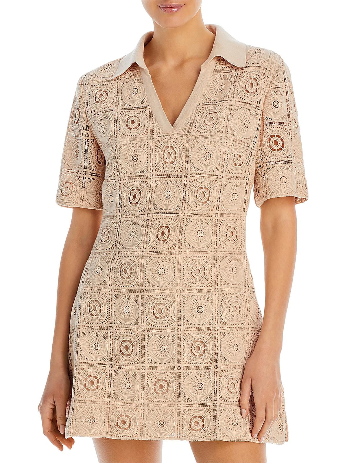 Jonathan Simkhai Womens Mini Crochet Mini Dress - Walmart.com