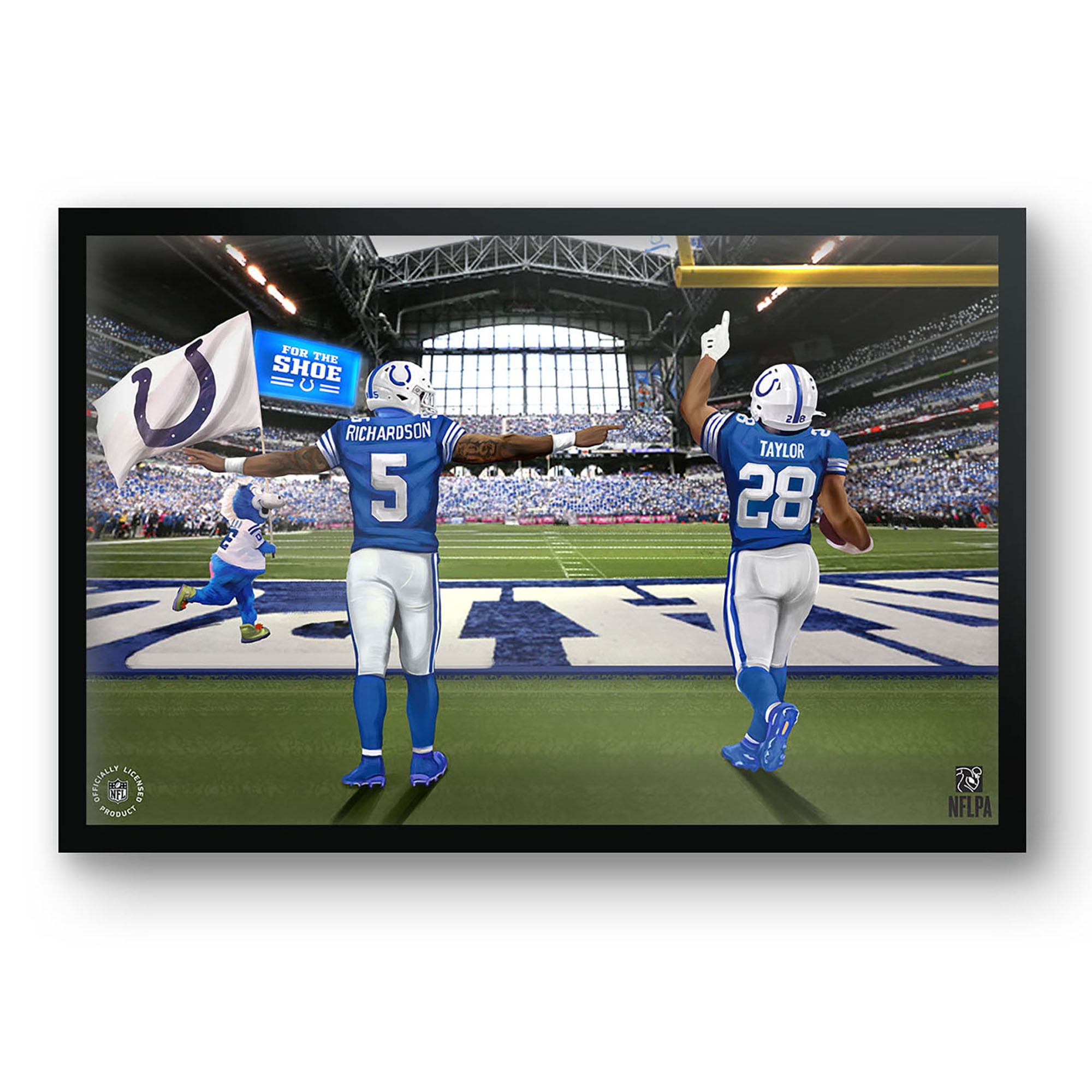 Jonathan Taylor & Anthony Richardson Indianapolis Colts 27" x 39 ...