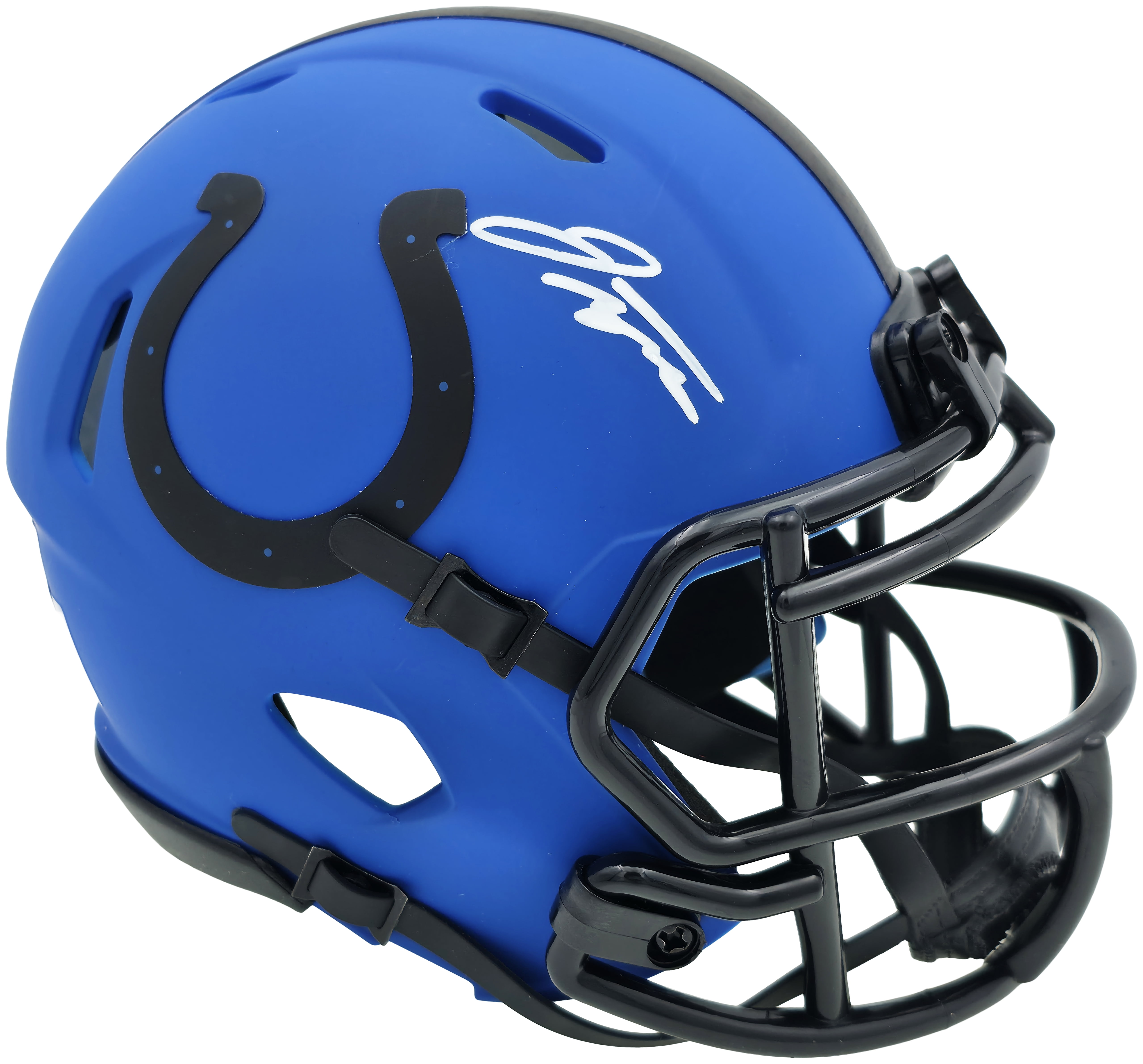 Jonathan Taylor Autographed Indianapolis Colts Rave Blue Speed Mini ...