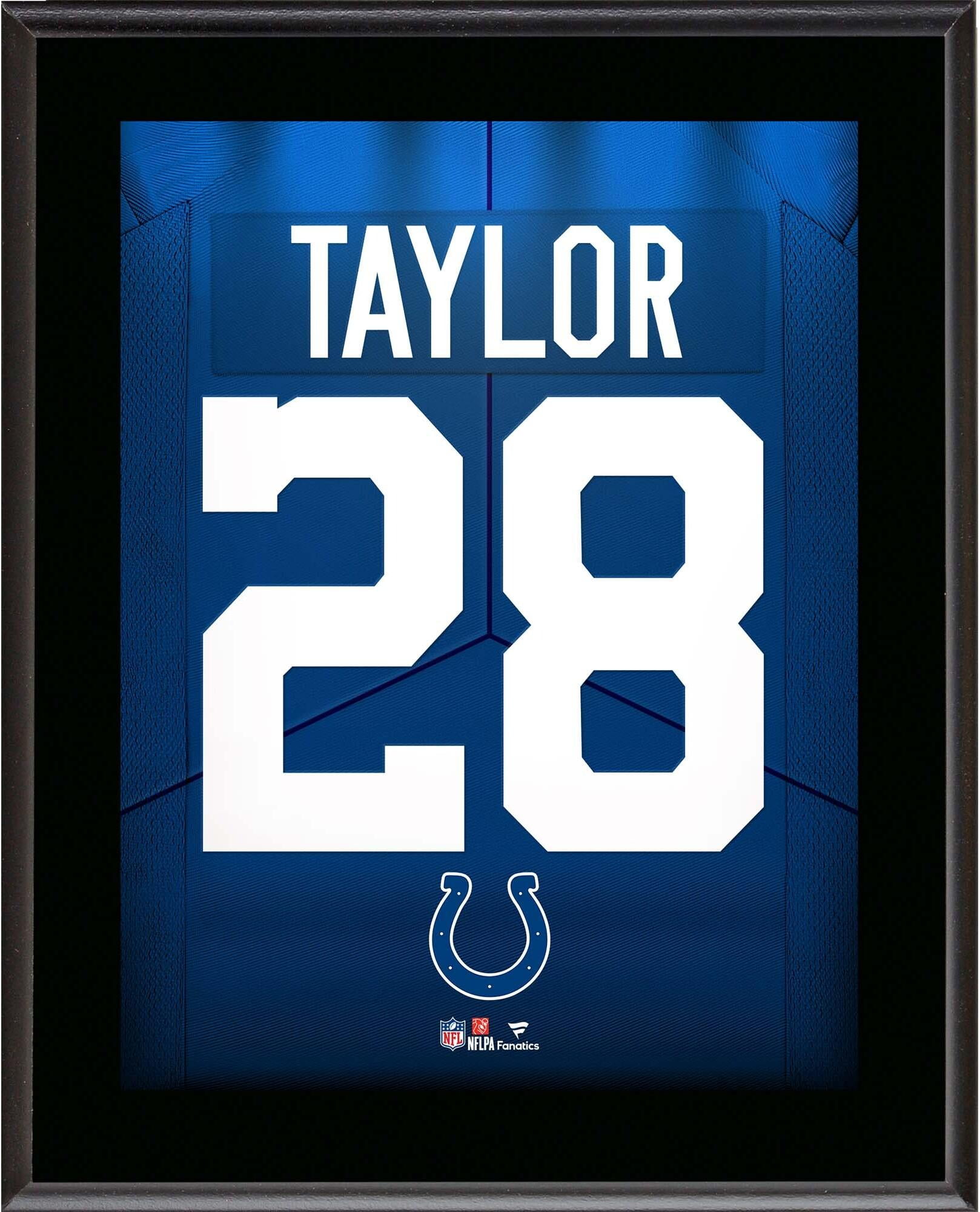 Jonathan Taylor Indianapolis Colts 10.5" x 13" Jersey Number Sublimated ...