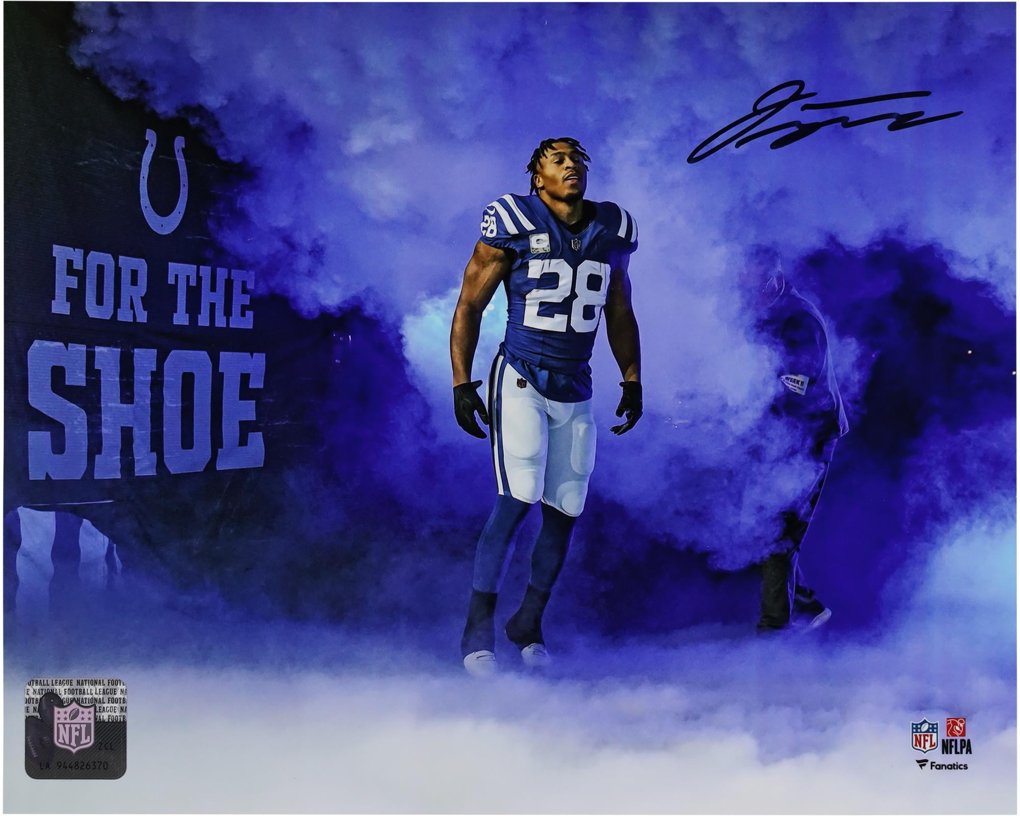 Jonathan Taylor Indianapolis Colts Autographed 8" x 10" Smoke Entrance ...