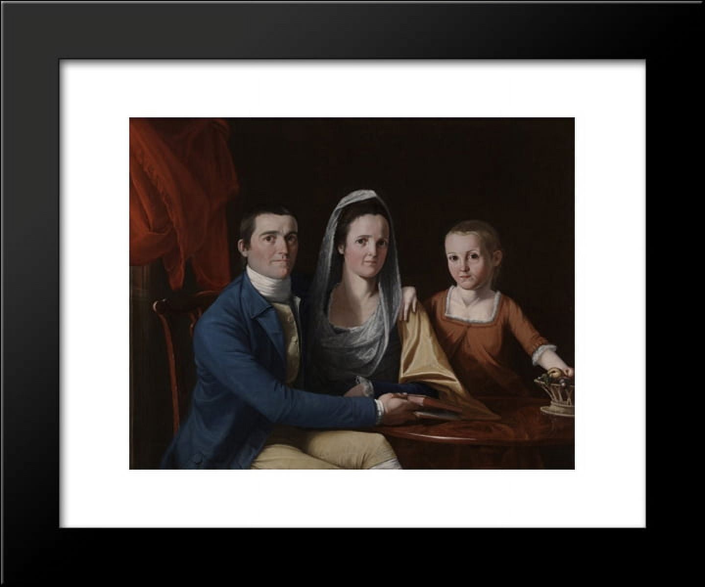 Jonathan Trumbull Jr with Mrs Trumbull and Faith Trumbull 20x24 Framed ...