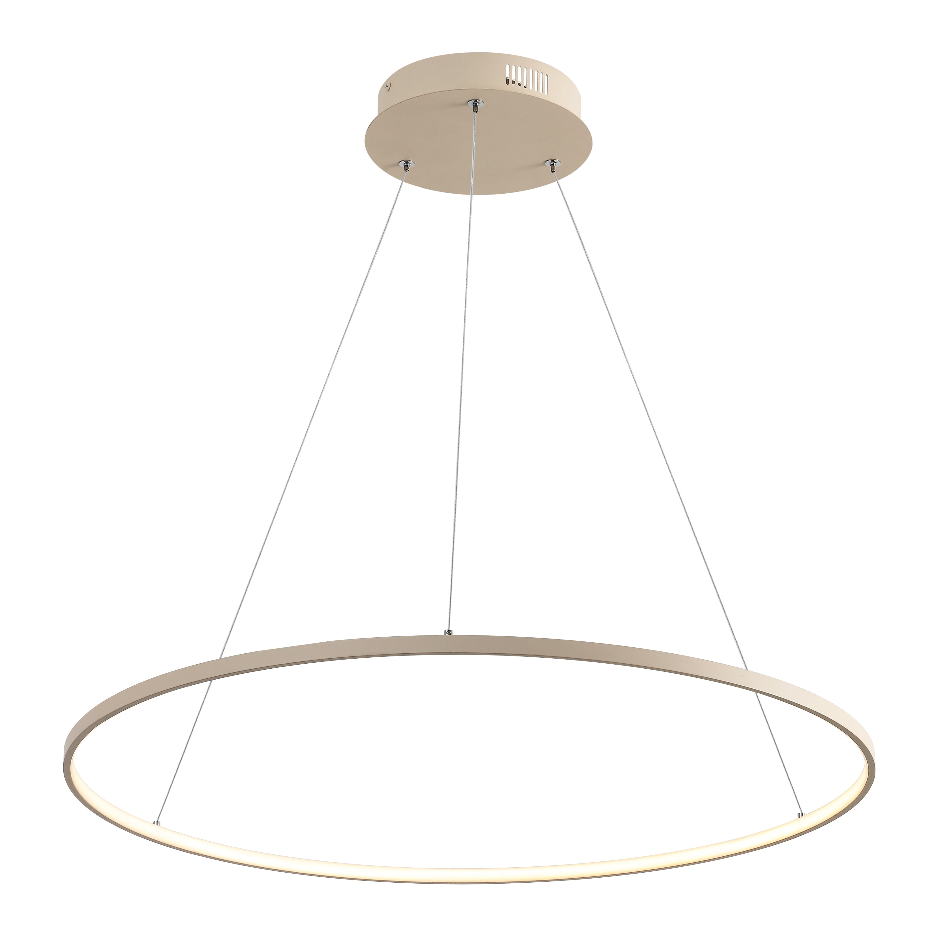JONATHAN Y Brice 35" Modern Contemporary Metal Round Dimmable ...