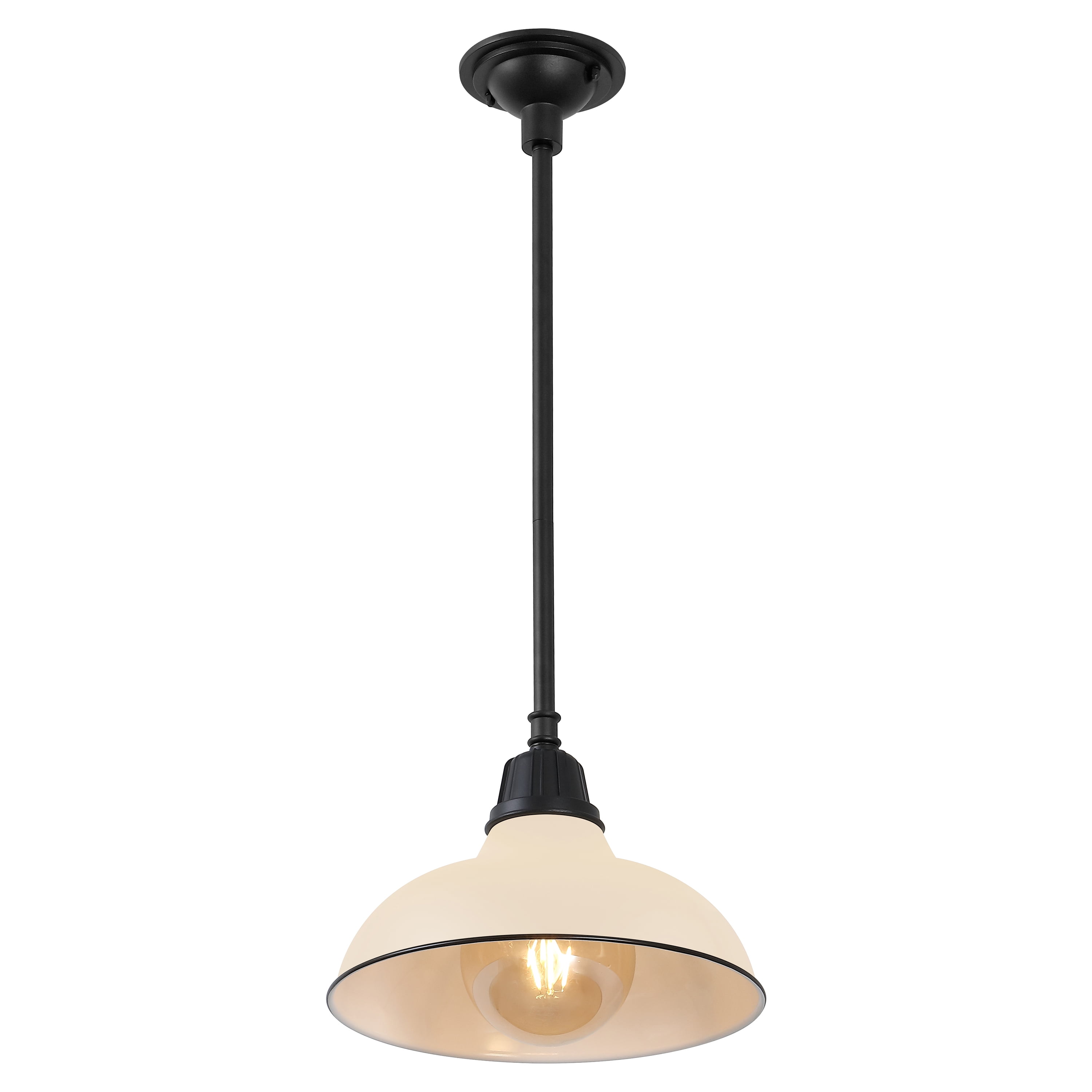 JONATHAN Y Jasper 12.25" 1-Light Farmhouse Industrial Indoor/Outdoor ...