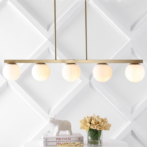 Jonathan Y Luca Parisian Glam Iron Globe LED Pendant, Kitchen Island ...