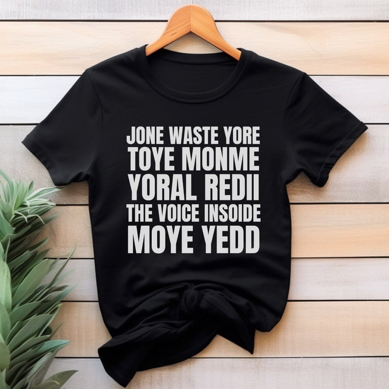 Jone Waste Yore Toye Monme Yorall Rediii Bold Text Typography Graphic ...