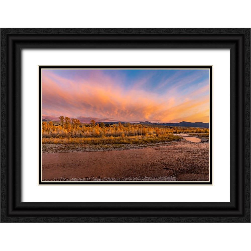 Jones, Adam 18x13 Black Ornate Wood Framed with Double Matting Museum ...