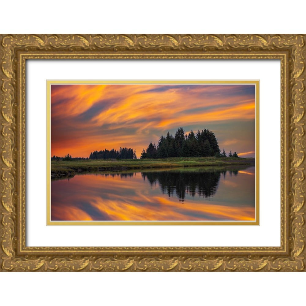 Jones, Adam 18x13 Gold Ornate Wood Framed with Double Matting Museum ...