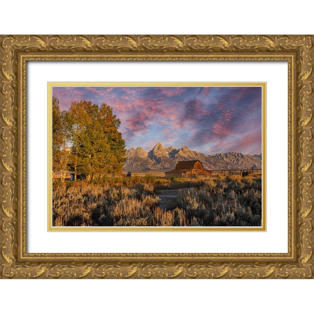 Jones, Adam 32x23 Gold Ornate Wood Framed with Double Matting Museum ...