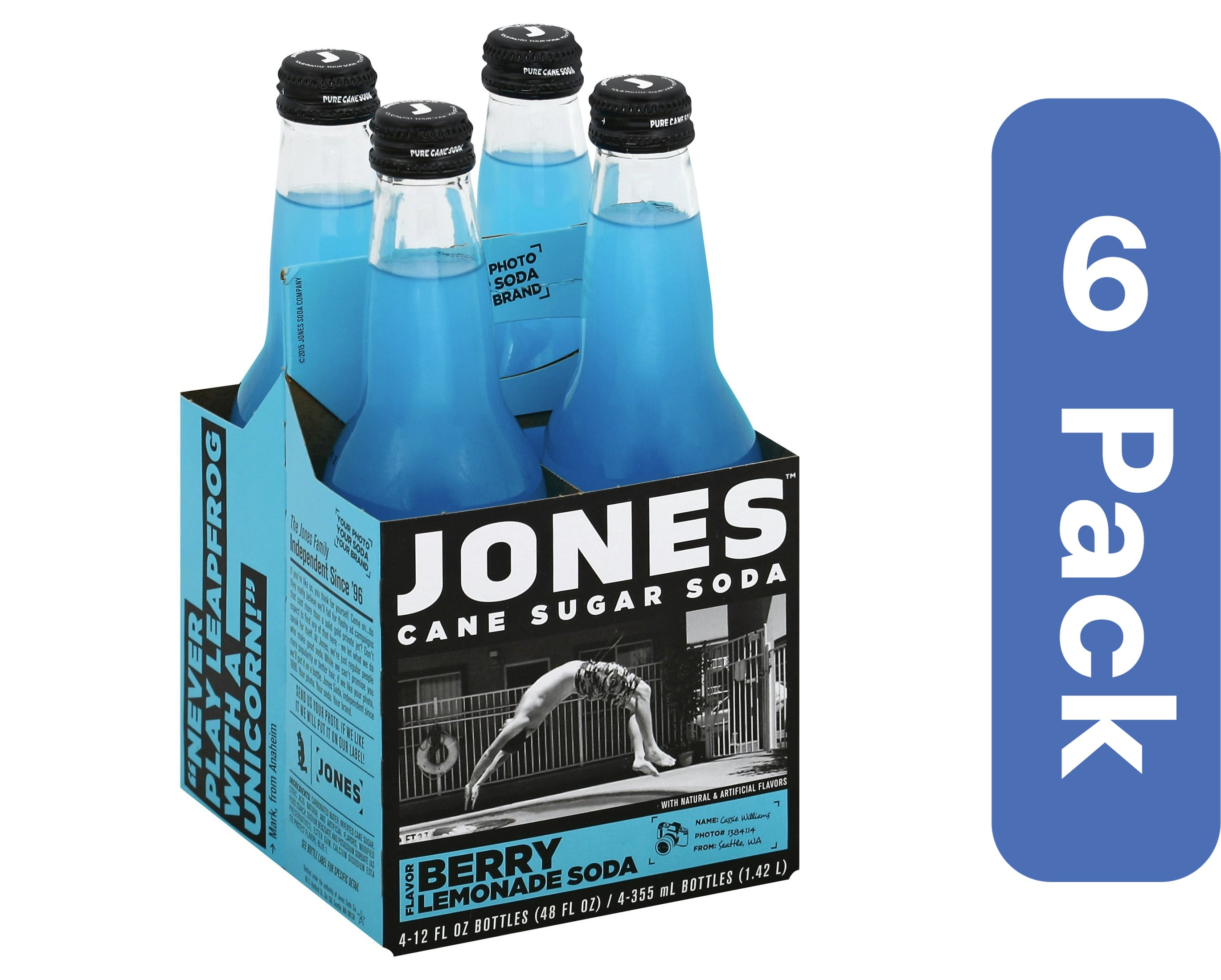 Jones Berry Lemonade Soda 4-Pack 48 fl oz (Pack Of 6) - Walmart.com