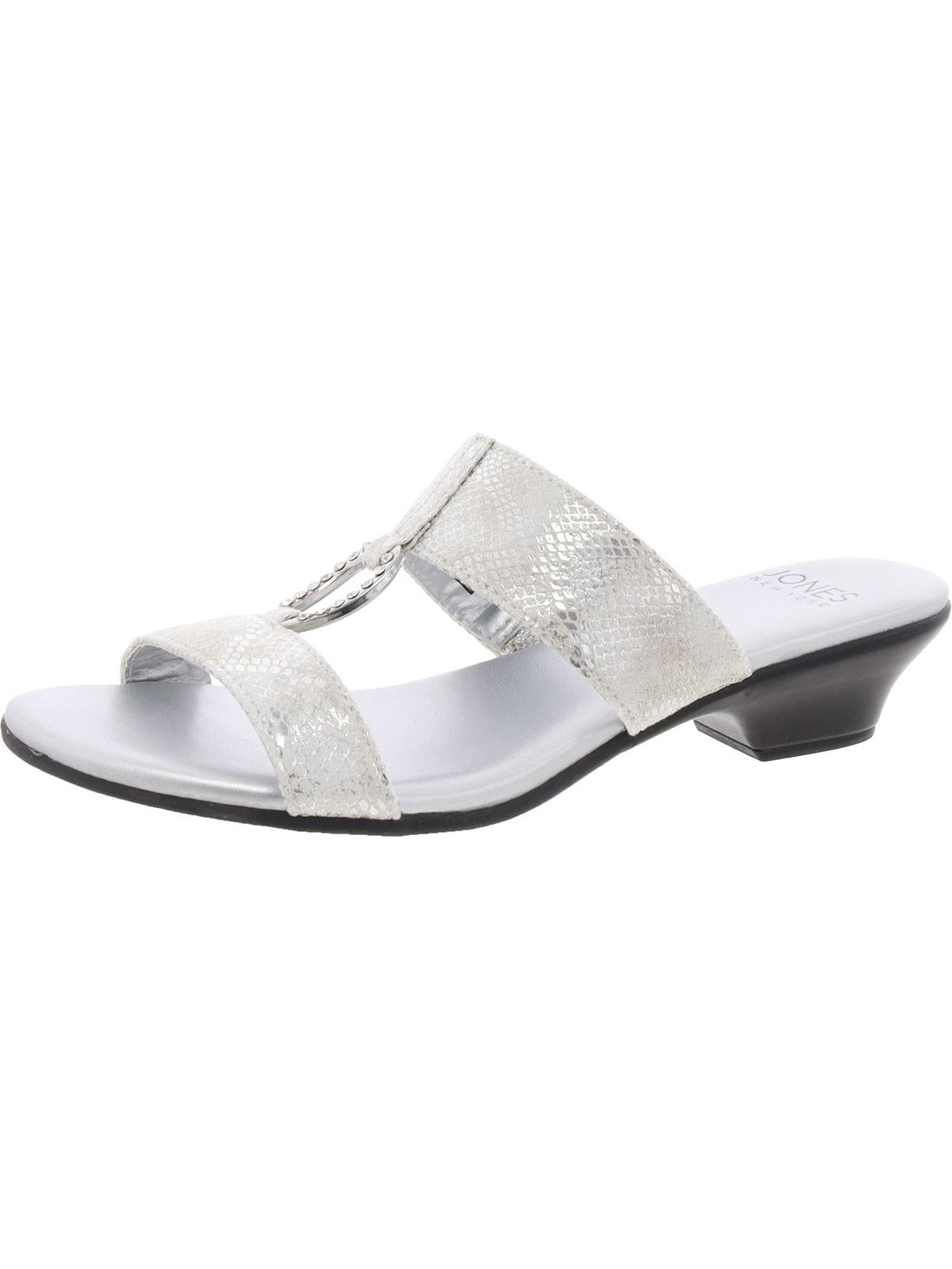 Jones New York Womens Eanna Embellished Slip-On Wedge Sandals - Walmart.com