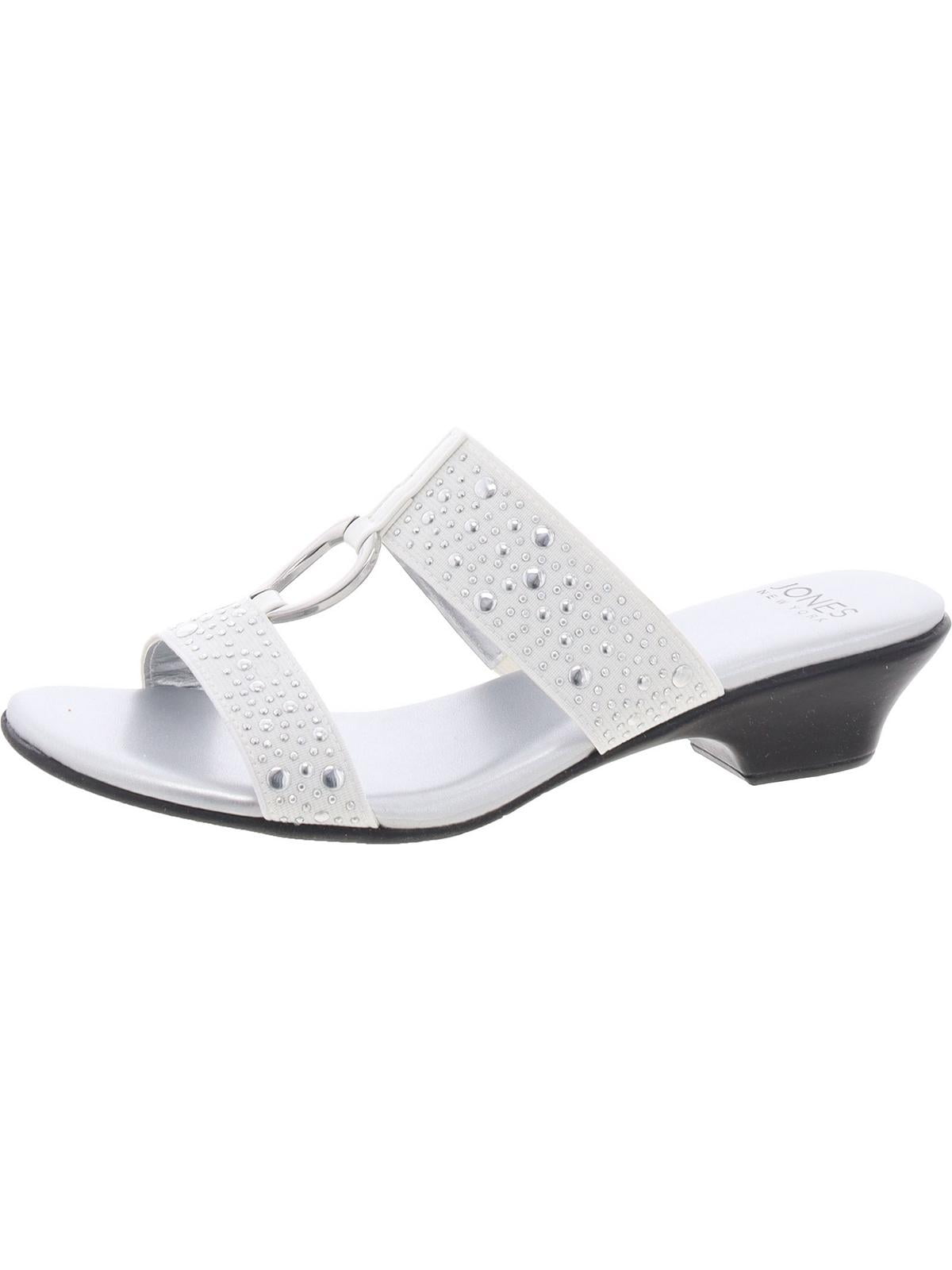 Jones New York Womens Eanna Embellished Slip-On Wedge Sandals - Walmart.com