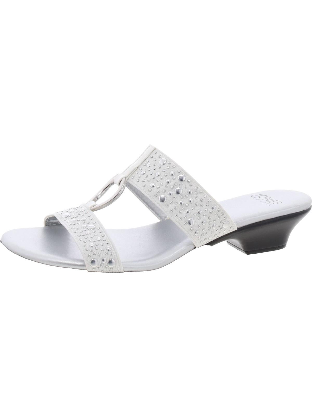 Jones New York Womens Eanna Embellished Slip-On Wedge Sandals - Walmart.com