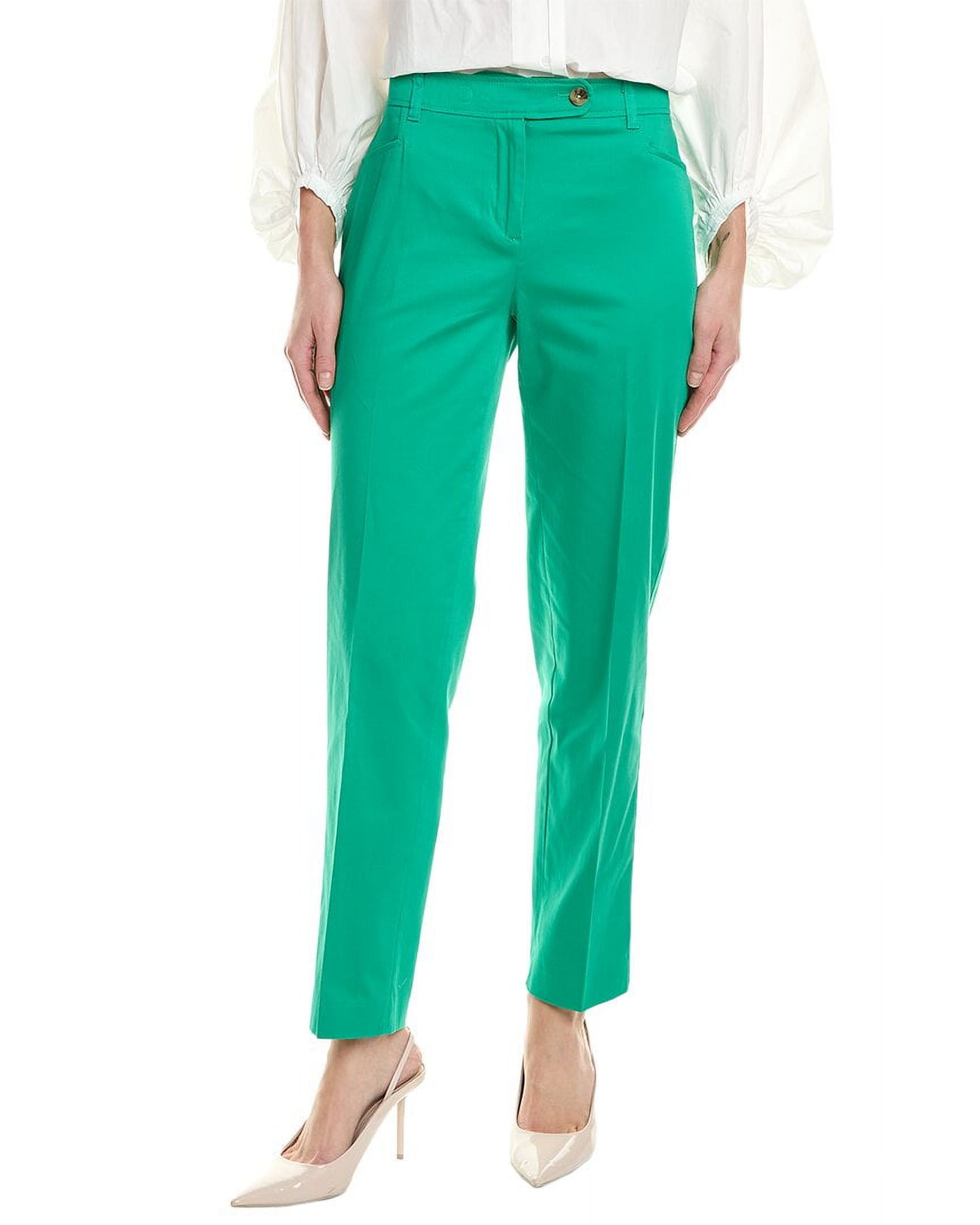 Jones New York womens Duke Slim Leg Pant, 10, Green - Walmart.com