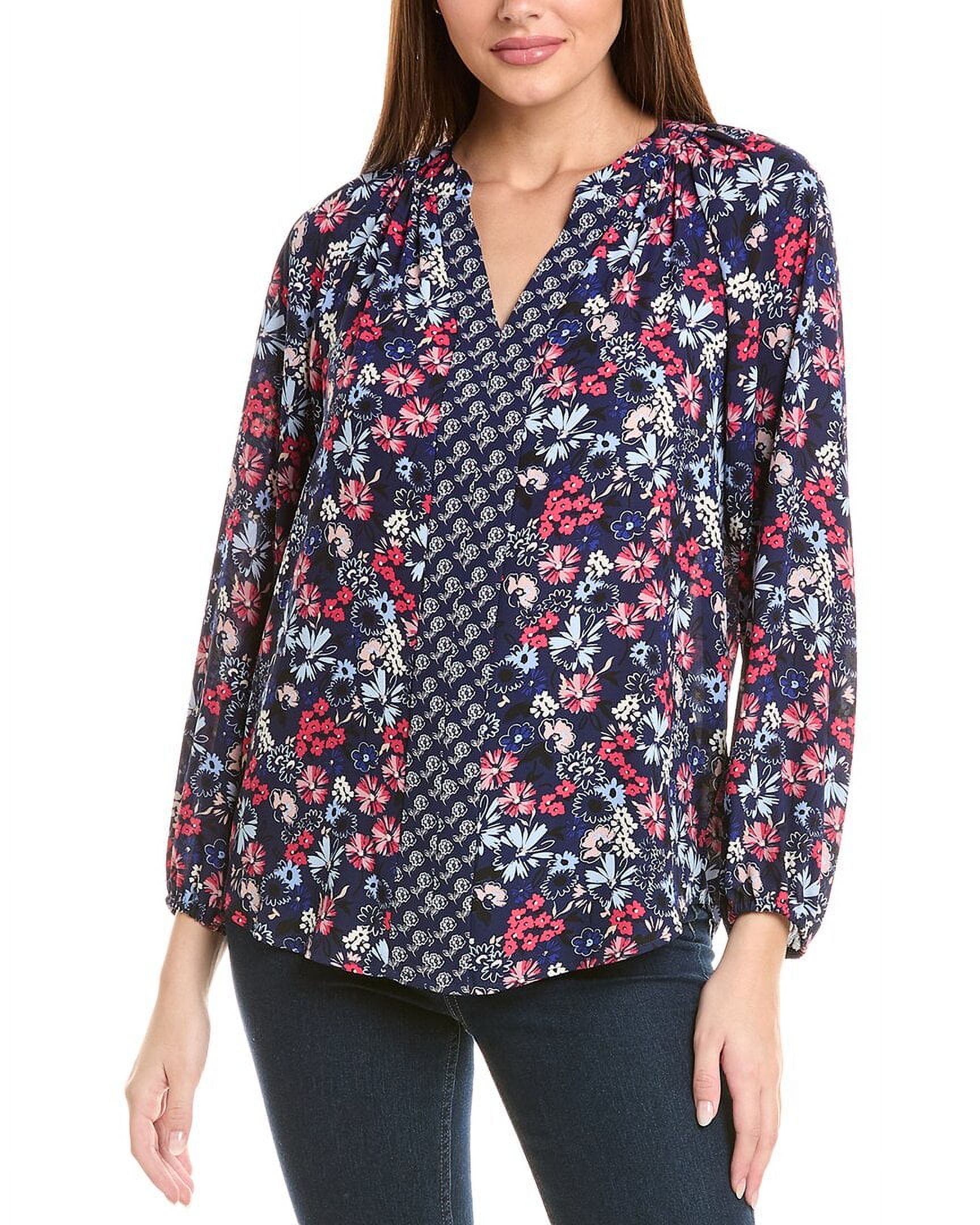 Jones New York womens Raglan Blouse, m, Blue - Walmart.com