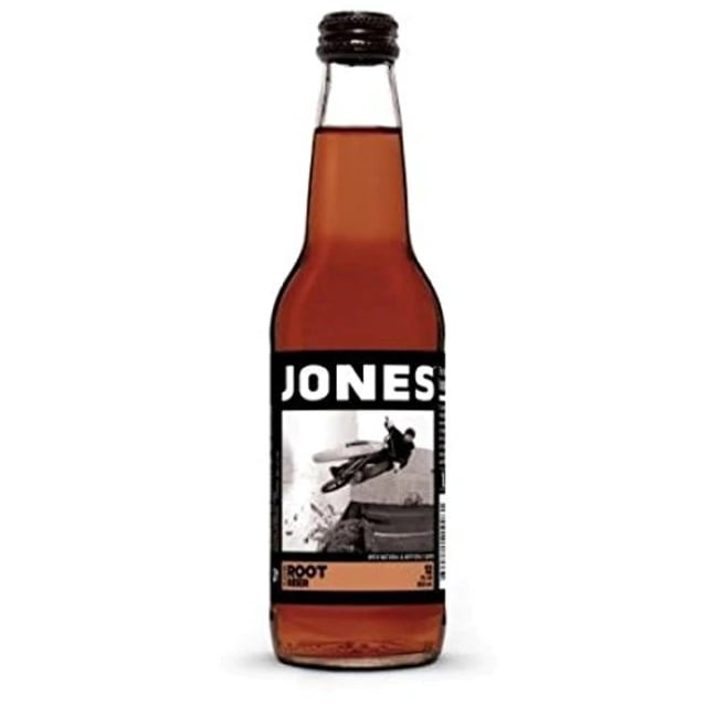 Jones Soda, 12 Pack of Root Beer Pure Cane Soda (12 Glass Bottles ...