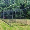 Jones-Sports Baseball Batting Cage Net & Frame Kit (10' H x 12' W x 50 ...