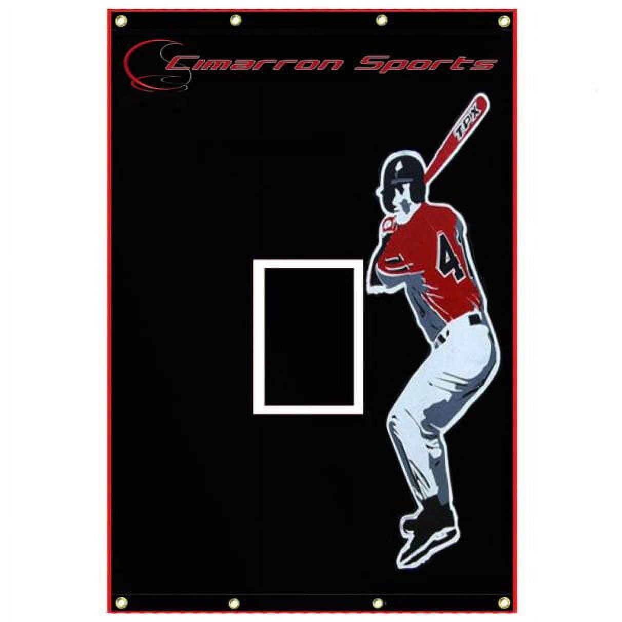 Jones-Sports 5' x 7' Heavy Duty Vinyl Backstop with Batter Image for ...