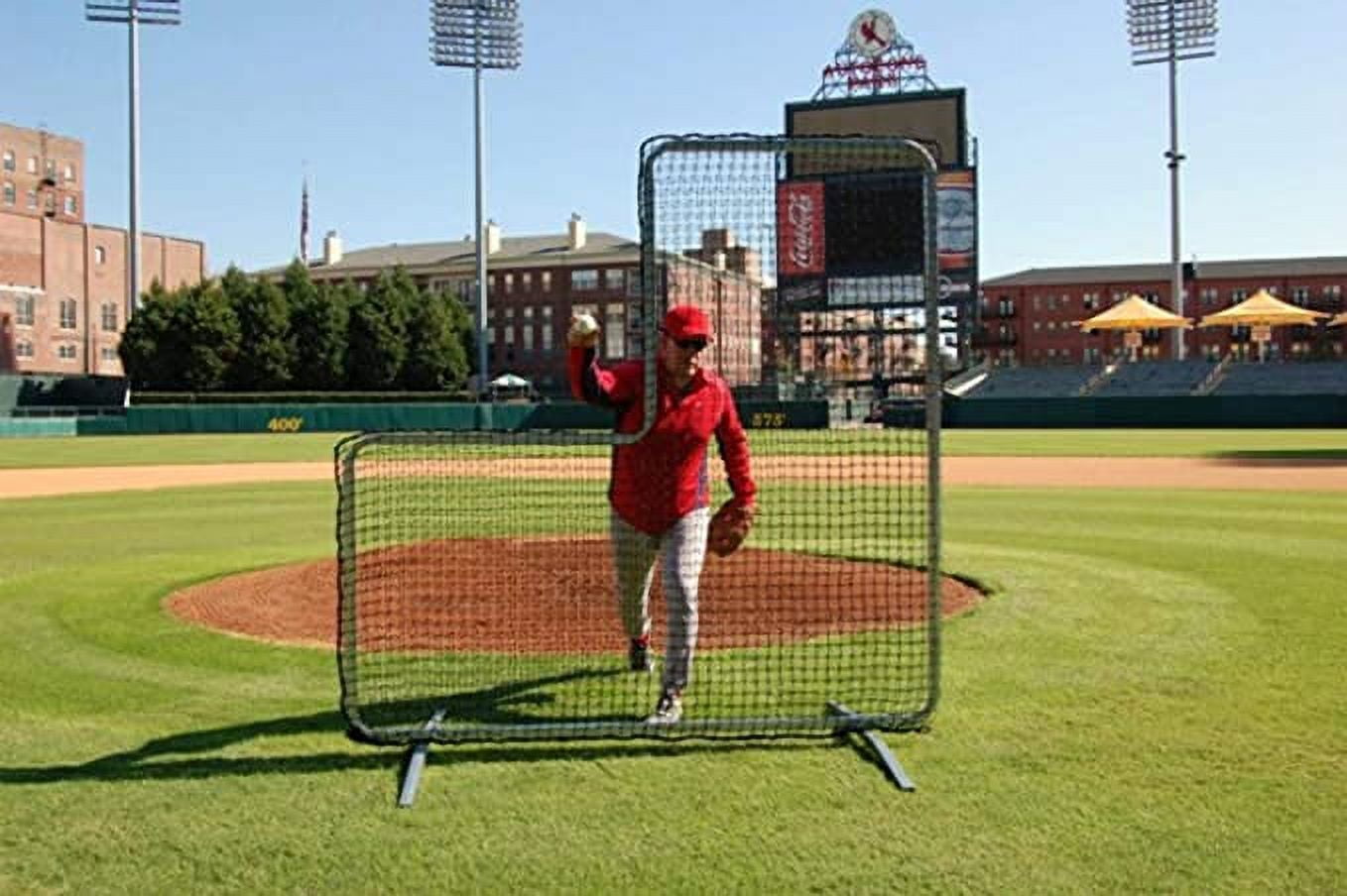 Jones-Sports Professional 7' X 7' Safety L-Screen Frame with #60(90 Ply ...