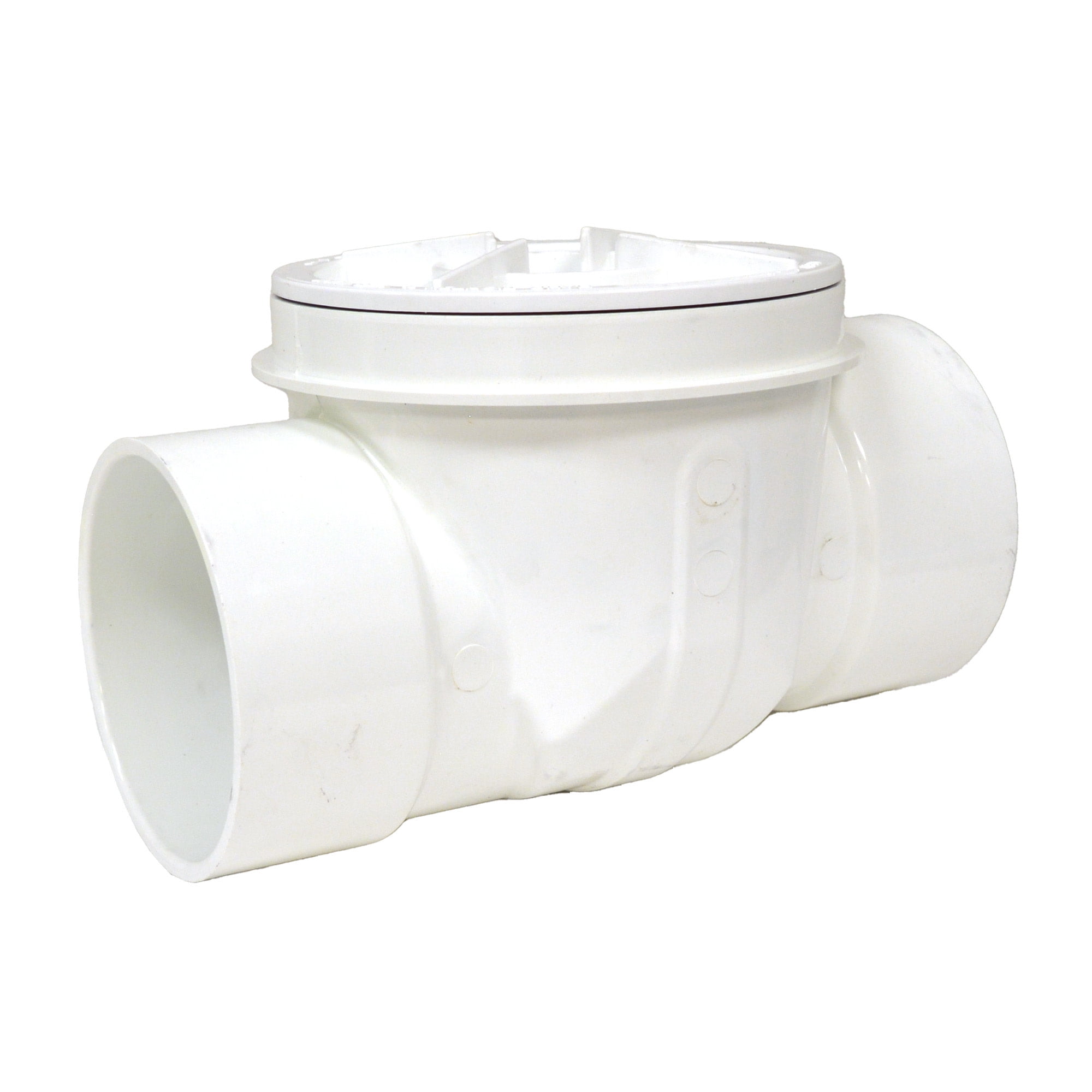 Jones Stephens B04600 6" Pvc Backwater Valve - White - Walmart.com