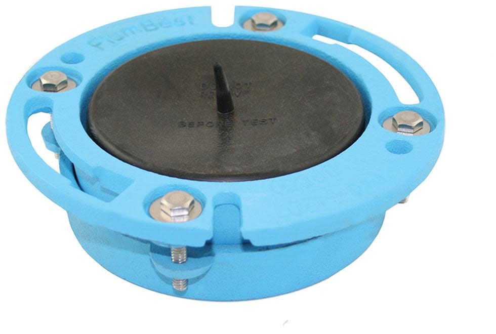 Jones Stephens C40425 4 X 2 Ci No Caulk Closet Flange W/Test Cap - Blue ...