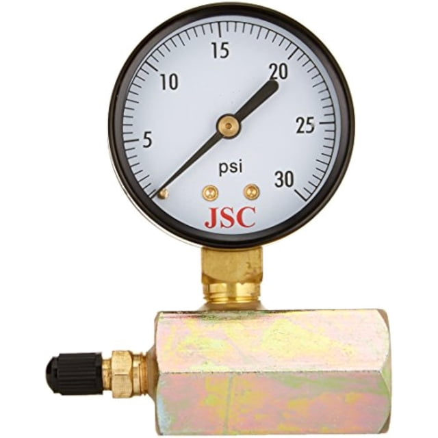 Jones Stephens Gas Test Gauge Assembly - 30 Psi Steel - 3/4 In. FIP ...