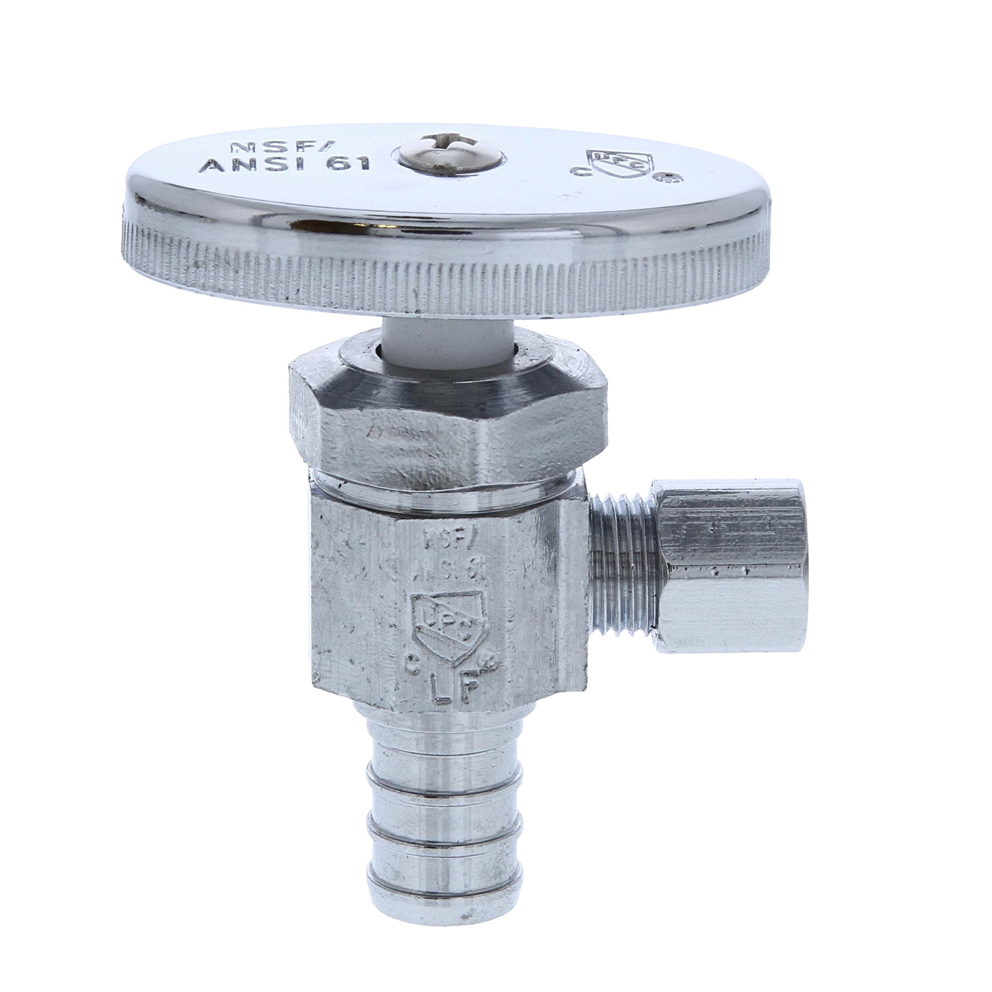 Jones Stephens S10335 1/2 Pex X 1/4 Od Angle Supply Stop - Chrome ...