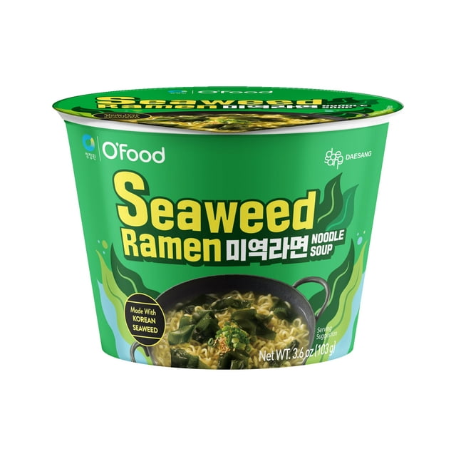 Jongga Korean Seaweed Ramen (Noodles), 65g, 6 Pack - Walmart.com