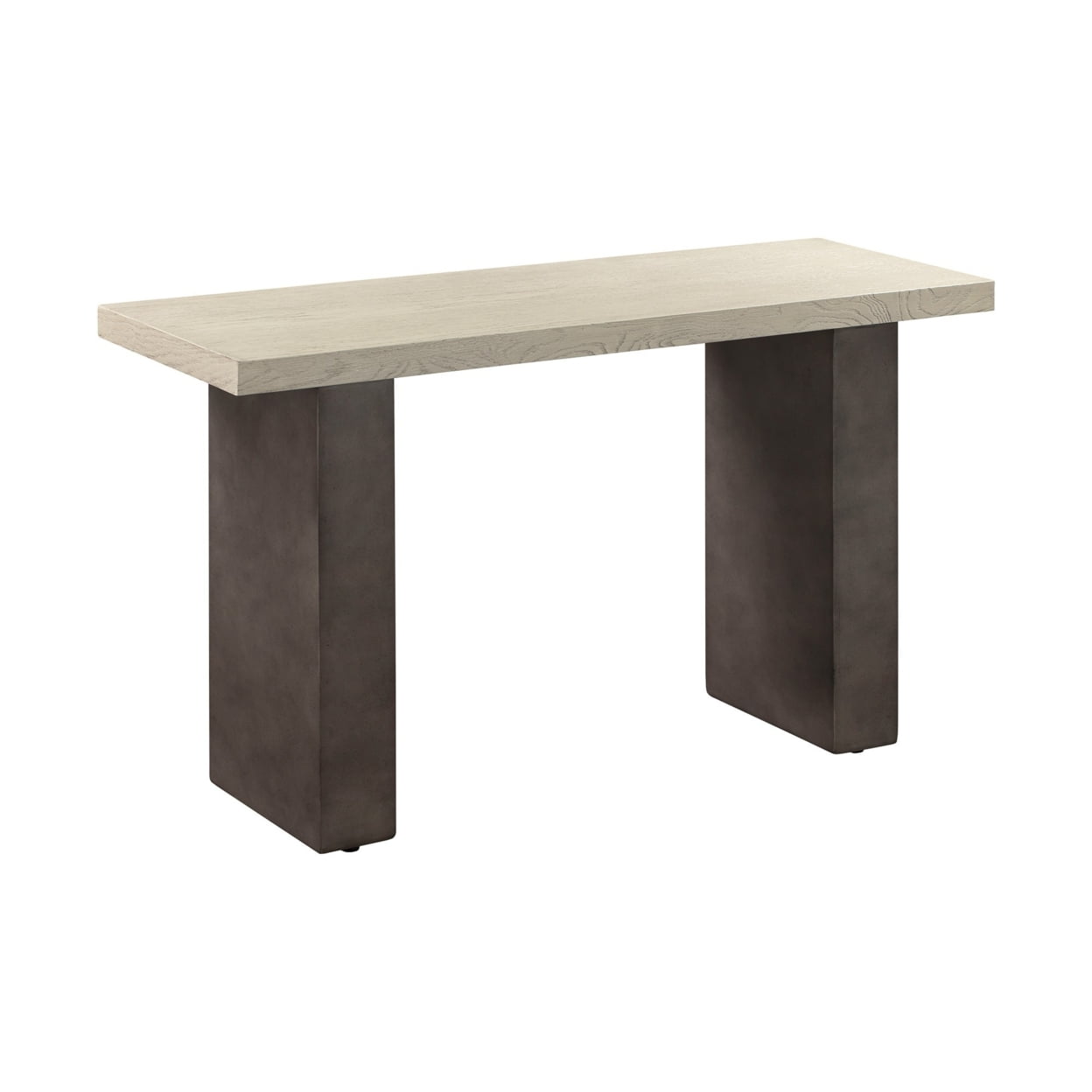 Joni 52 Inch Modern Wood Console Table, Rectangular, Concrete Base ...