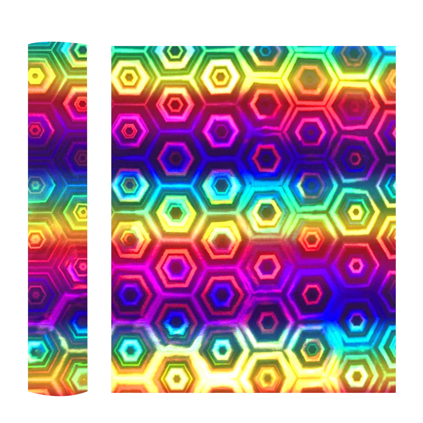 Jonihyy Heat Transfer Vinyl Holographic Adhesive Vinyl 12 X6ft Rose